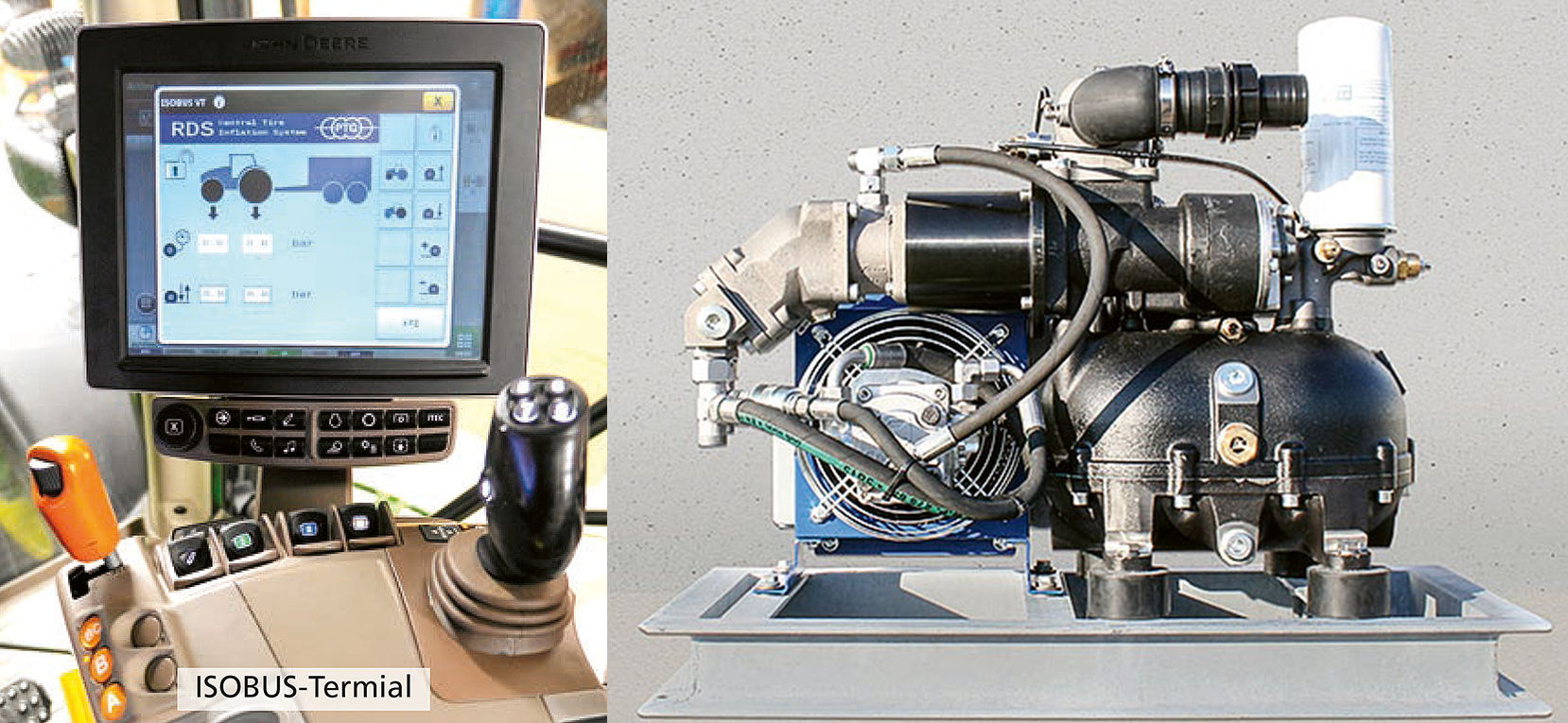 ISOBUS-fähige Reifendruckregelsysteme - Pfluglos